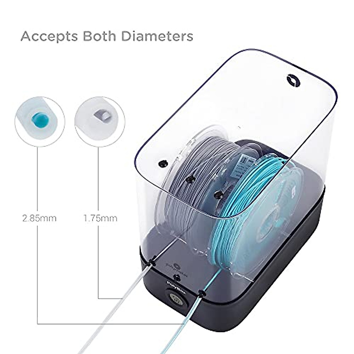 Polymaker Filament Storage Box for 2x1kg Spools or 3kg Spool- PolyBox Edition II 3D Printer Filament Storage Filament Holder 3D Filament Spool Storage Box 3D Printing Filament