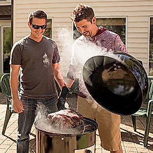 Weber 18-inch Smokey Mountain Cooker, Charcoal Smoker,Black