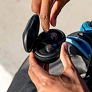 JLab JBuds Air Sport True Wireless Bluetooth Earbuds + Charging Case | Black | IP66 Sweat Resistance - Class 1 Bluetooth 5.0 Connection | 3 EQ Sound Settings JLab Signature, Balanced, Bass Boost