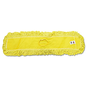 Rubbermaid Commercial Trapper Commercial Dust Mop, Looped-end Launderable, 5 x 36, Yellow