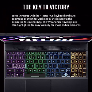 acer 2023 Newest Nitro 5 Gaming Laptop, 15.6" 165 Hz IPS Display, AMD Ryzen 7 6800H (8 core), NVIDIA GeForce RTX 3070 Ti, 32GB DDR5 RAM, 1TB SSD, Wi-Fi 6E, Backlit Keyboard, Windows 11 Home