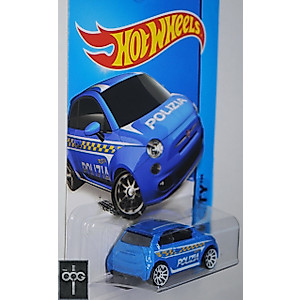 Hot Wheels 2015 HW City Fiat 500 50/250, Blue