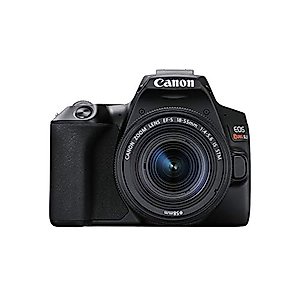 Canon EOS Rebel SL3 Digital SLR Camera with EF-S 18-55mm Lens kit, Built-in Wi-Fi, Dual Pixel CMOS AF and 3.0 Inch Vari-Angle Touch Screen, Black