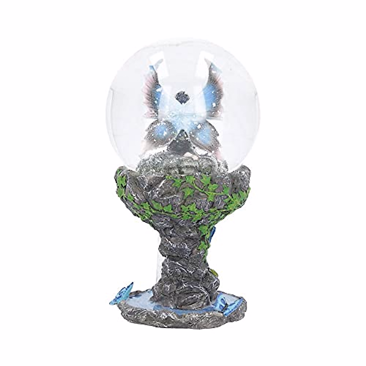Nemesis Now Immortal Flight Anne Stokes Fairy Snow Globe 10cm, Resin, Grey|White