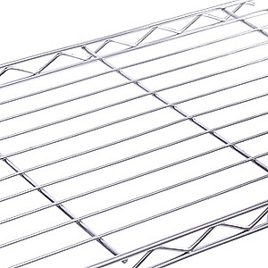 Heavy Duty Storage Shelf 4 Tier Adjustable Storage Shelf Shelving Unit-Steel with Polish Chrome (220 lbs Loading Capacity per Shelf) Free Standing Rack Organization for Laundry Bathroom Kitchen.