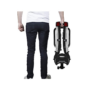 Thule EasyFold XT 2 Hitch Bike Rack - E-Bike Compatible - Fits 2" and 1, 1/4" receivers - Tool-Free Installation - Fully Foldable - Easy Trunk Access - Fully Locking - 130lb Load Capacity