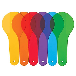 Learning Resources Color Paddles - Set of 18 Paddles, Grades PreK/Ages 3+ Preschool Science for Kids, Classroom Supplies,Back to School Supplies,Teacher Supplies