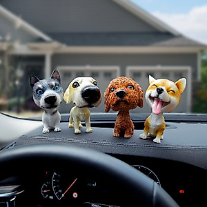 COGEEK Bobble Head Dogs Bobbing Heads Car Dash Puppy Car Decoration (Golden Retriever)