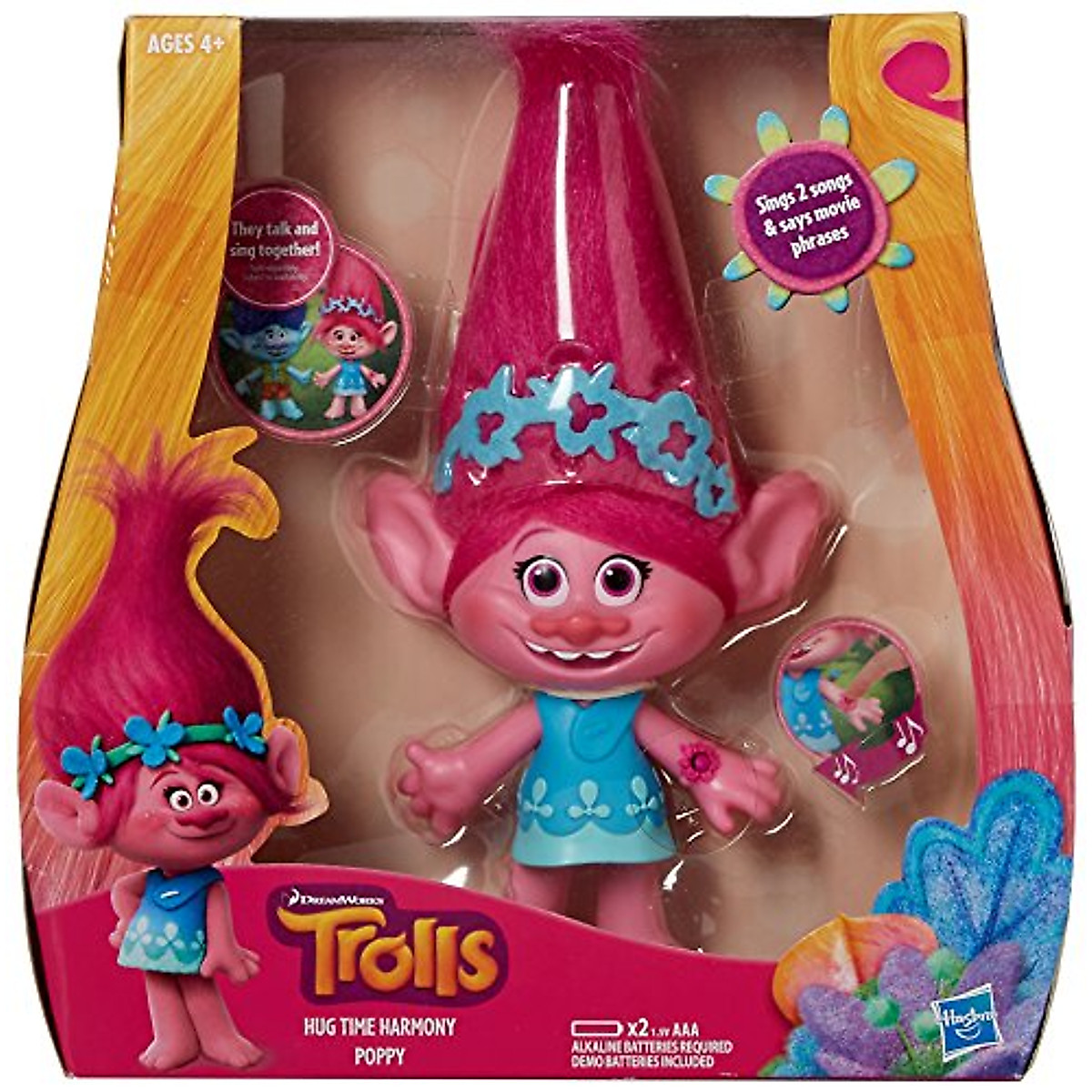 Trolls DreamWorks Poppy Hug Time Harmony Figure