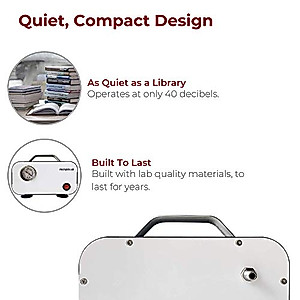 Fristaden Lab Oilless Vacuum Pump, 10L/Min, Diaphragm Portable Pump, 20W for Laboratory & Automotive, Air Suction, Oil-Free, 1 Year Warranty