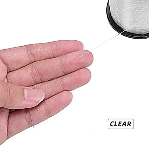 SF Monofilament Fishing Line Premium Spool X-Strong Mono Nylon Material Leader Line Clear for Saltwater Freshwater 30LB