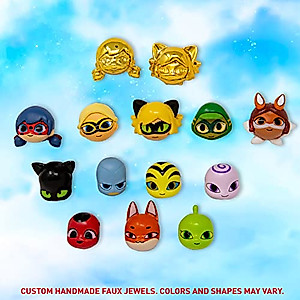 UPD Miraculous Ladybug Lucky Jewels Charm Bracelet, Necklace, Dangle & More! (Blind Box) - Collect All 68 Gems!