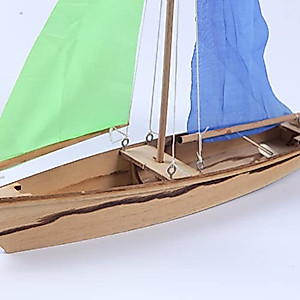 Gadpiparty 1Set DIY Wooden Sailboat Model Kits, Wood Boat Craft Model Boat Building Activities Woodcrafts Education Puzzle Toy for Kids Party Favors