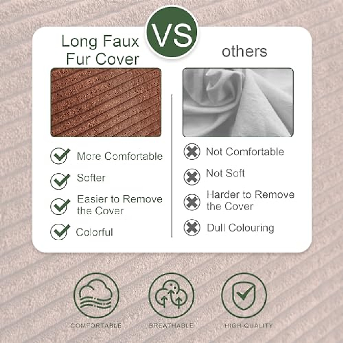 HIGOGOGO Wedge Headboard Pillow, Bed Rest Reading Pillow, Backrest Positioning Support Bolster Cushion with Removable Cover,Queen 60X20.4X8.4,Coffee