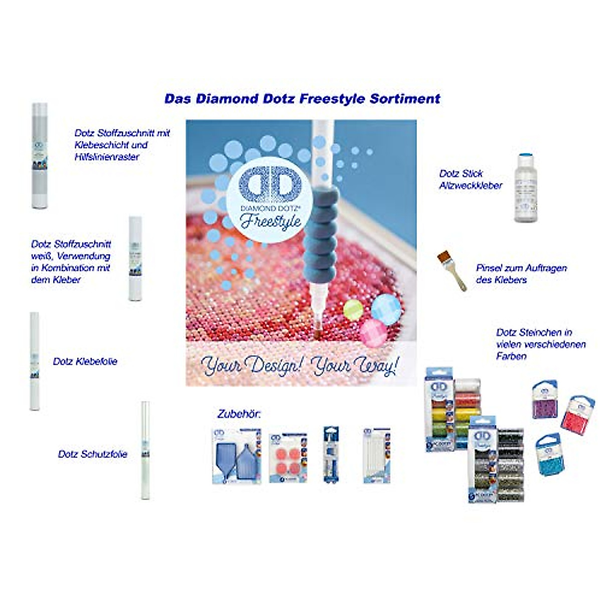 Diamond Art Fab Roll Plain 12x36 Freestyle Fabric, None