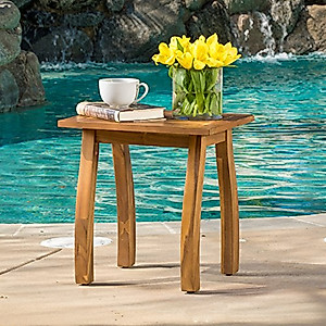 Christopher Knight Home Selma Acacia Rocking Chairs with Cushions, 2-Pcs Set, Teak Finish