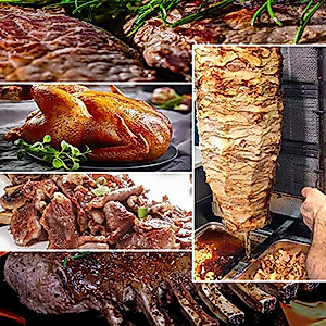 Zz Pro Shawarma Grill Machine Propane Doner Kebab Machine Vertical Broiler with 2 Burner