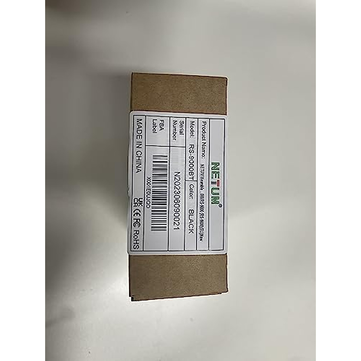 NETUM Bluetooth 2D QR Ring Barcode Scanner, Wearable Mini Bar Code Reader with Charging Cradle and Built-in Memory, Fast and Precise scanning - RS9000