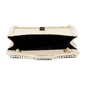 Olivia Miller Women's Fashion Arabella Tan Beige Woven Straw w Front Flap, Small Crossbody Bag w Shoulder Bag Convertible Strap, Casual Trendy Purse Handbag