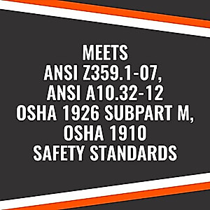 Malta Dynamics 18” D-Ring Extender with Snap Hook for Fall Protection and Roofing, OSHA/ANSI Compliant (1)