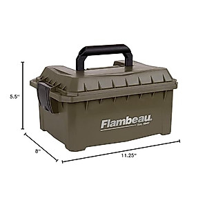 Flambeau Outdoors 7415SB Shotshell Ammo Can, Portable Ammo Storage, Standard
