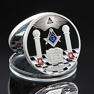 Masonic Challenge Coin Master Mason Freemason Brotherhood Coin