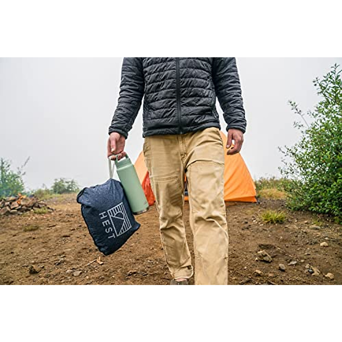 HEST Dually Wide and Standard Pillow Bundle - Standard Pillow, Packable Travel Pillow, 20" L x 26" W - Dually Wide Mattress, Sleeps Two, 72" L x 60" W