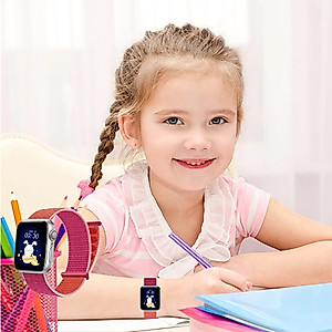 SMARTVIN for Kids Apple Watch Band,Compatible with Apple Watch Series 7/6/5/4/3/2/1/SE 38mm 40mm 41mm,Breathable Soft Nylon Loop Sport Replacement Strap for Boy Girl Small Wrist.