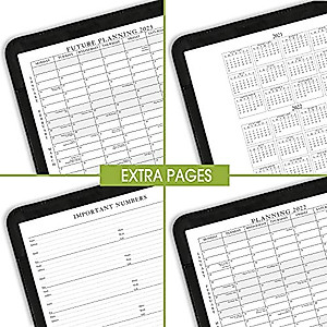 2022 Monthly Padfolio by AT-A-GLANCE, 9" x 11", Large, Executive, Black (7029005)