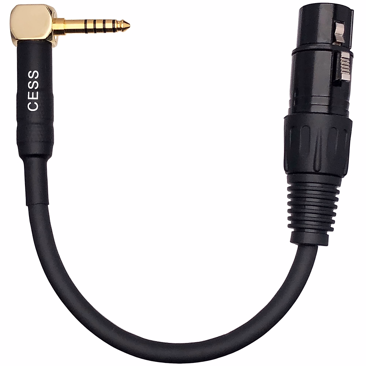 CESS-252 Right Angle 4.4mm to 4 Pin XLR Female Jack Headphone Adapter Cable