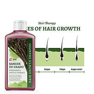 ATIVO WELLNESS Sangre De Grado Hair Growth Shampoo with Rosemary and Nettle Extract-500ml