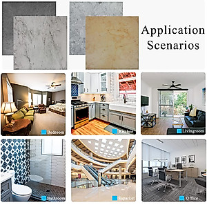 Norine Peel and Stick Floor Tile 12 x 12 Inch Self Adhesive Marble Vinyl Flooring Tile Waterproof Removable Sticker Tiles for Bedroom Bathroom Kitchen, 10 Pack