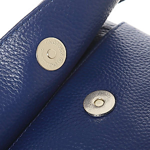 MINICAT Leather Small Crossbody Bags RFID Blocking Cell Phone Purse Wallet for Women(Blue)