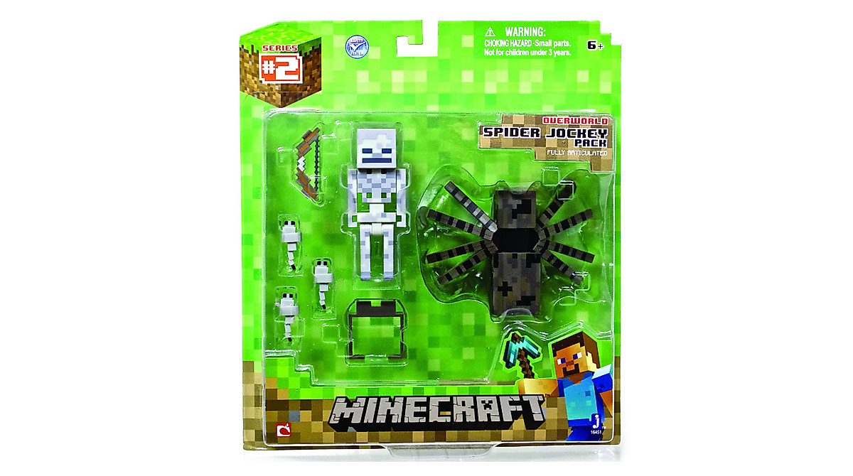 Minecraft Spider Jockey Pack - Series 2 Action Figures for Minecraft Fans