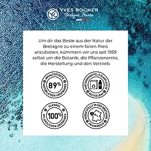 Yves Rocher Sel d'Azur Eau de Parfum, Women’s Citrusy Scent Reminiscent of Blue Skies and the Sea, 1.01 fl. oz