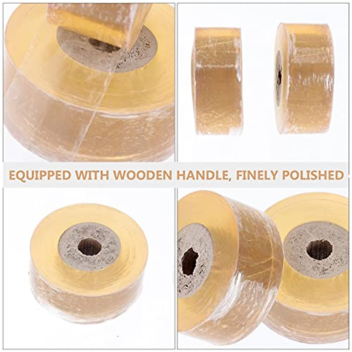 GANAZONO Floral Tape 3 Rolls Grafting Tapes Self- Adhesive Garden Plant Repair Tapes Barrier Stretchable Clear Floristry Grafting Film for Garden Nursery Fruit Trees Budding Tree Use Clear Tape