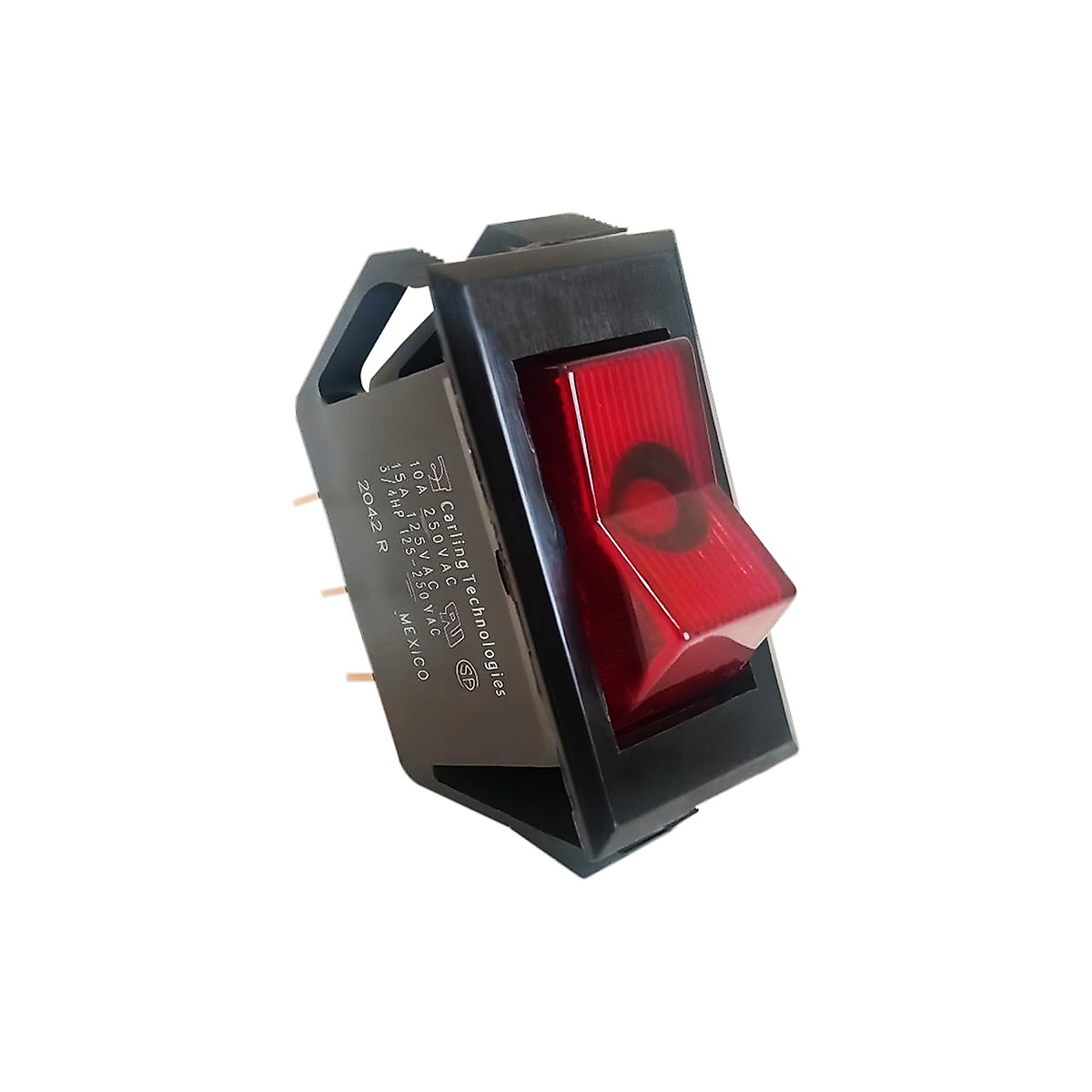 OCS Parts Bunn 12920.0000 Red Lighted On/Off Switch | Replacement On/Off 125V Rocker Switch for Home and Commercial Bunn Coffee Brewers and Warmers