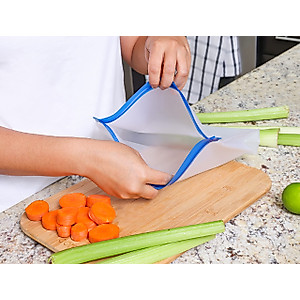 14 Pack Ecoberi Reusable Food Storage Bags, Leakproof, Freezer Bag, Sandwich, Snack, Travel Bag, Easy Zip Closure (Multi-14)