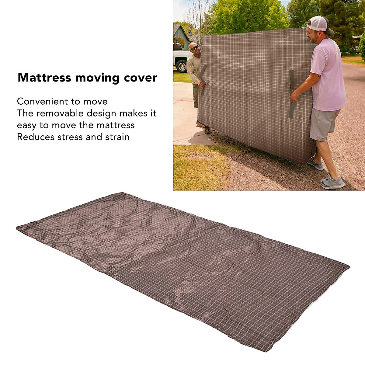 Yosoo 6 inch Memory Foam Folding Mattress with Storage Bag, Full Size Portable Trifold Topper (208 * 160 * 38cm)