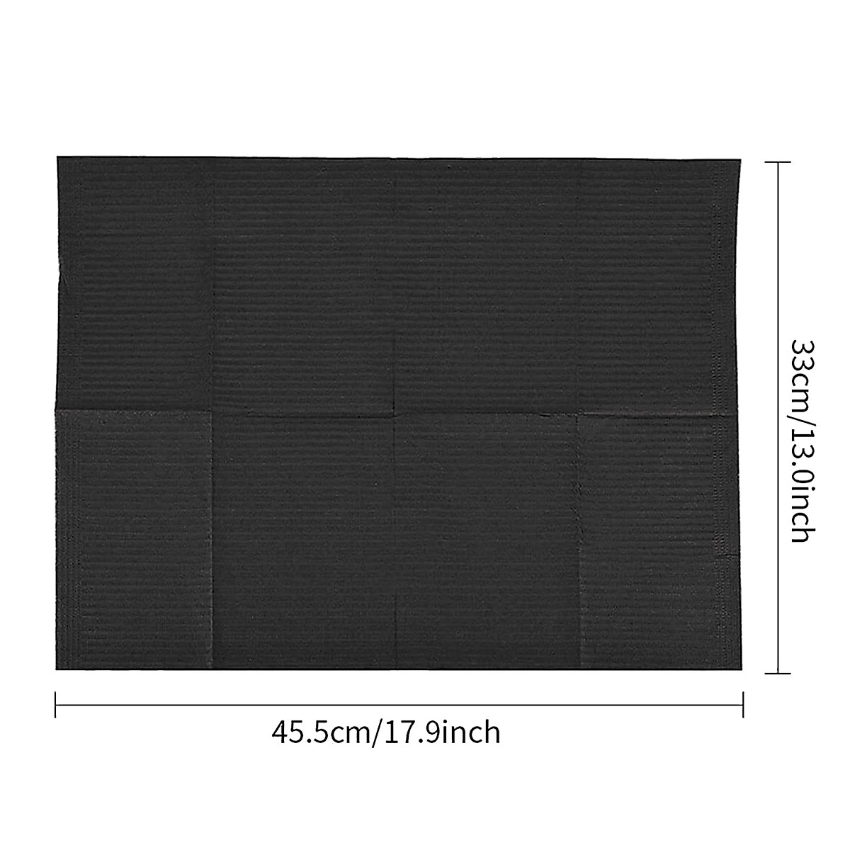 Dental Bibs - Autdor 125Pcs Disposable Dental Bibs Sheets 3 Ply Tissue Waterproof Lap Cloths 13" x 18" Patient Bibs Tattoo Bibs Tattoo Table Covers Clean Pad Dental Napkins for Pets Tray Covers