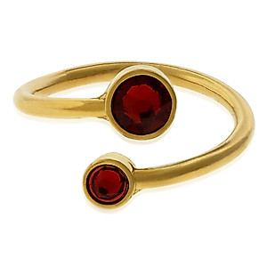 Alex and Ani Women's Birth Month Ring Wrap July, 14kt Gold Plated