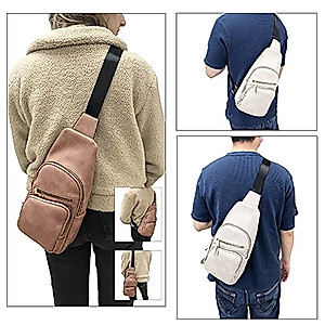 Emperia Small Sling Bag Fanny Packs Crossbody Bags Travel Backpack Chest Bag Gifts for Women Men Lilac