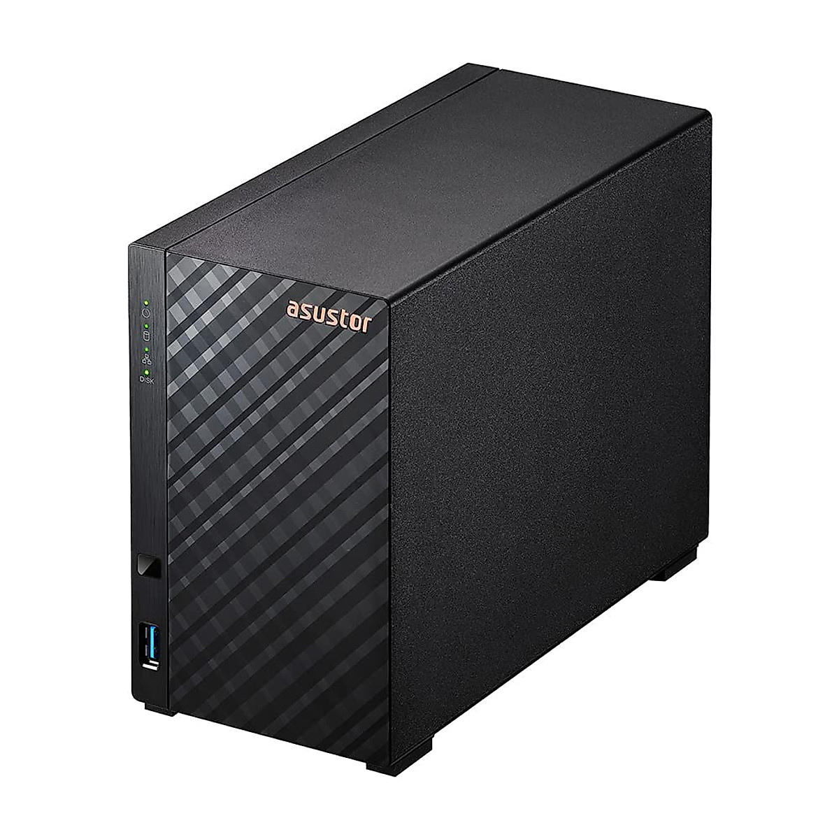 Asustor Drivestor 2 AS1102T - 2 Bay NAS, 1.4GHz Quad Core, Single 2.5GbE Port, 1GB RAM DDR4, Network Attached Storage, Personal Private Cloud (Diskless)