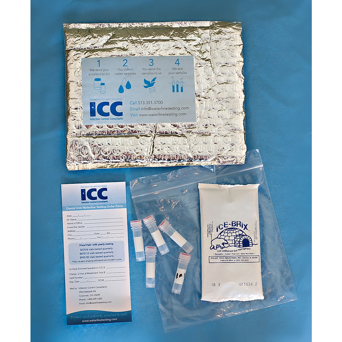 Dental Unit Waterline Testing (Kit & Code); Dentist Waterline Testing