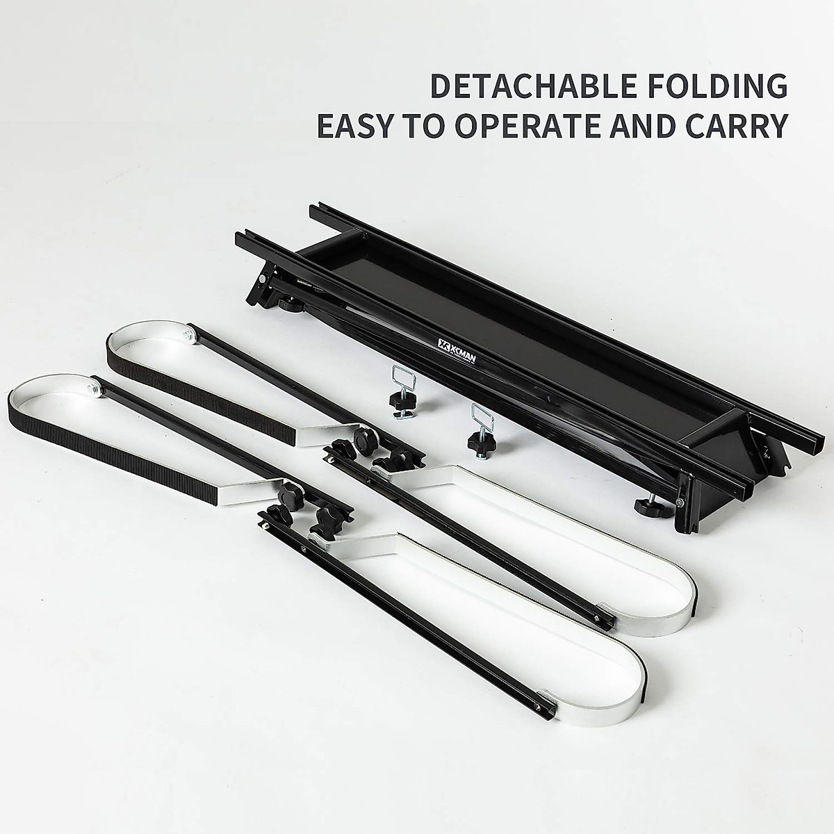 XCMAN Cross Country Nordic Ski Double Waxing Profile Bench with Foldable Legs for Traveling,Adjustable Waxing Profile Length 47.2 to 78.7inch