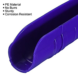 MECCANIXITY Greenhouse Frame Pipe Clamp 25mm Inner Dia Plastic Film Tube Clip Connector for Garden Sunshade Net Fixed Dark Blue Pack of 10