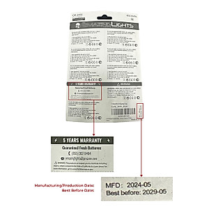 EmazingLights CR2450 Batteries 3 Volt Lithium Coin Cell 3V Button Battery (20 Pack)