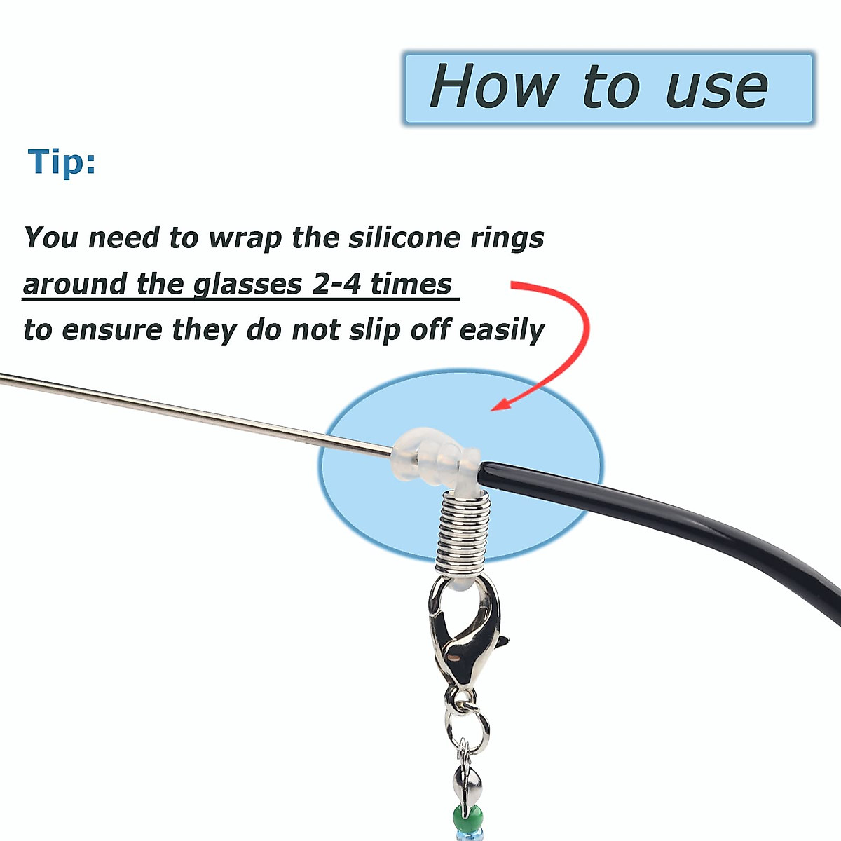 Glasses Strap Holder Chain, Eyeglass String Strap Eyewear Retainer, Stylish Eyeglass Chains for Women Men, Color Mask Chain