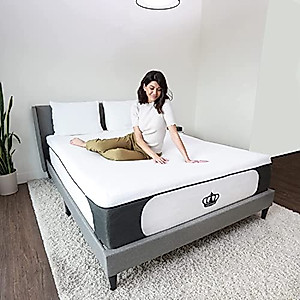 DynastyMattress King Mattress 14.5” Inch CoolBreeze Plush Medium-Soft Gel Memory Foam Mattress Bed, King Size 60x80 (USA Made)
