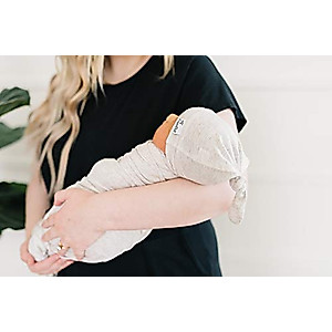 Copper Pearl Baby Swaddle Blanket - Premium Knit Baby Blanket, Large Soft Stretchy Receiving Blankets for Baby Boy and Girl, Swaddles for Newborn, Infant, and Toddler (Oat)